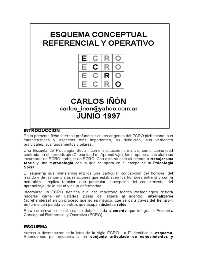 Ecro | PDF | Aprendizaje | Teoría