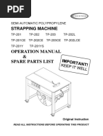 Operation Manual &: Strapping Machine | PDF | Switch | Screw