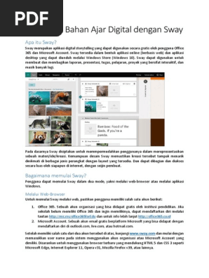 Tutorial Dasar Menggunakan Microsoft Sway Presentasi Online Youtube