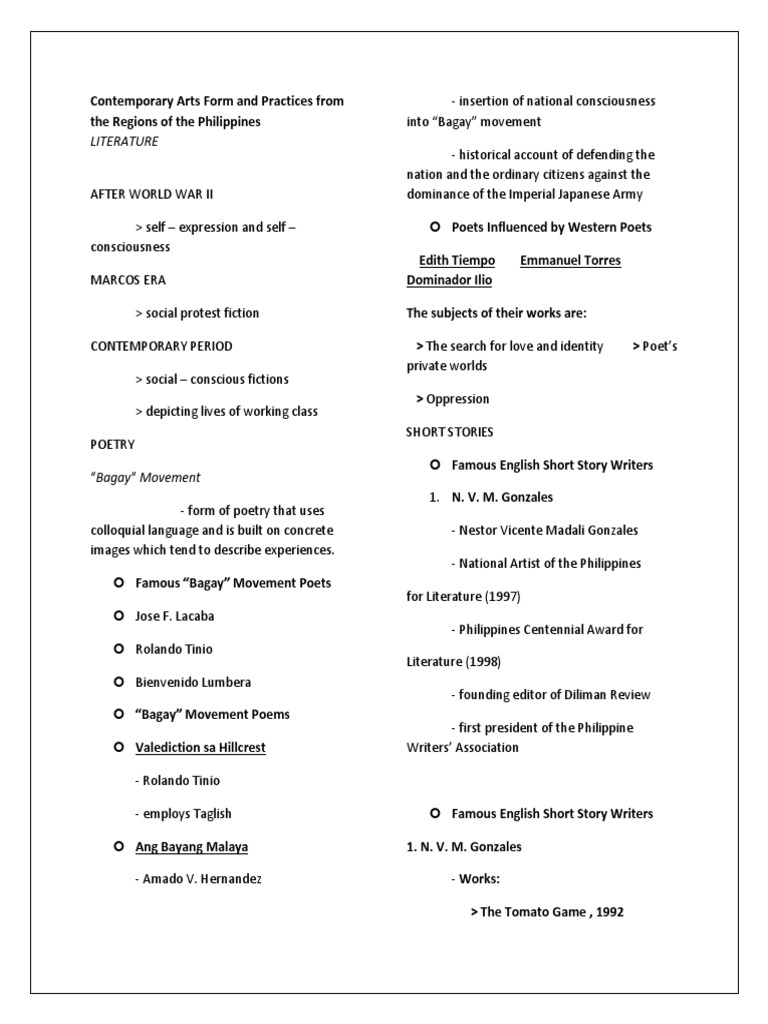 Contemporary Arts Form and Practices From The Regions of The ...