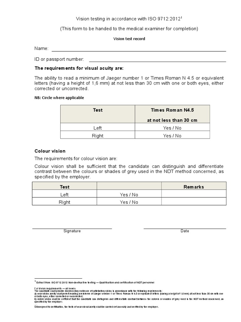 Medical Reference | PDF | Visual Acuity | Nondestructive Testing