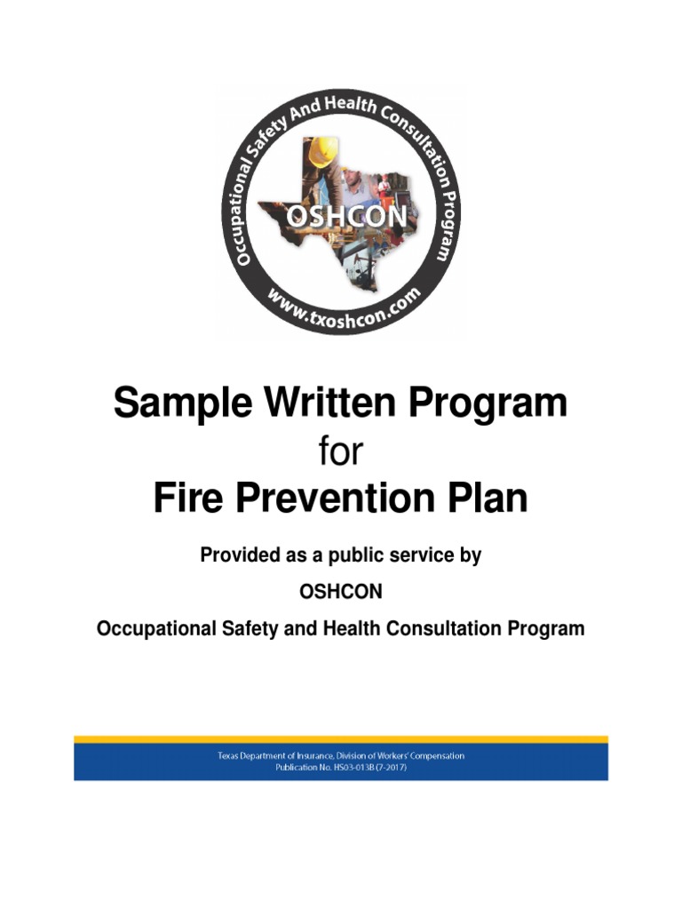 Sample Written Program Fire Prevention Plan | PDF | Fire Safety | Fires