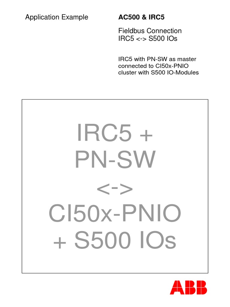 infoPLC Net IRC5 Connection To S500 IOs Via Profinet PDF | PDF | Input/Output | Zip (File Format)