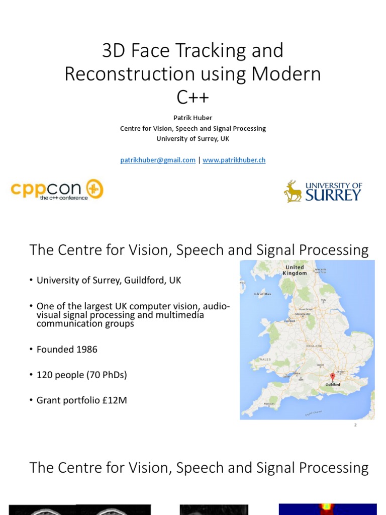 3D Face Tracking and Reconstruction Using Modern C++ - Patrik Huber - CppCon 2015 | Download ...