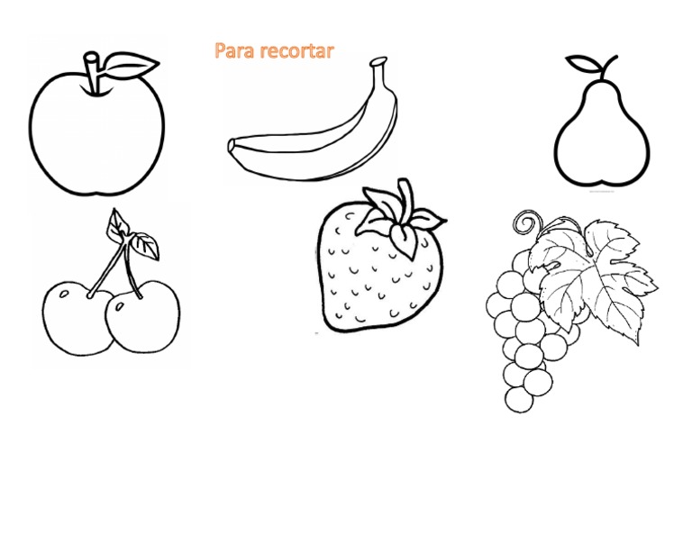 Frutas para Recortar | PDF