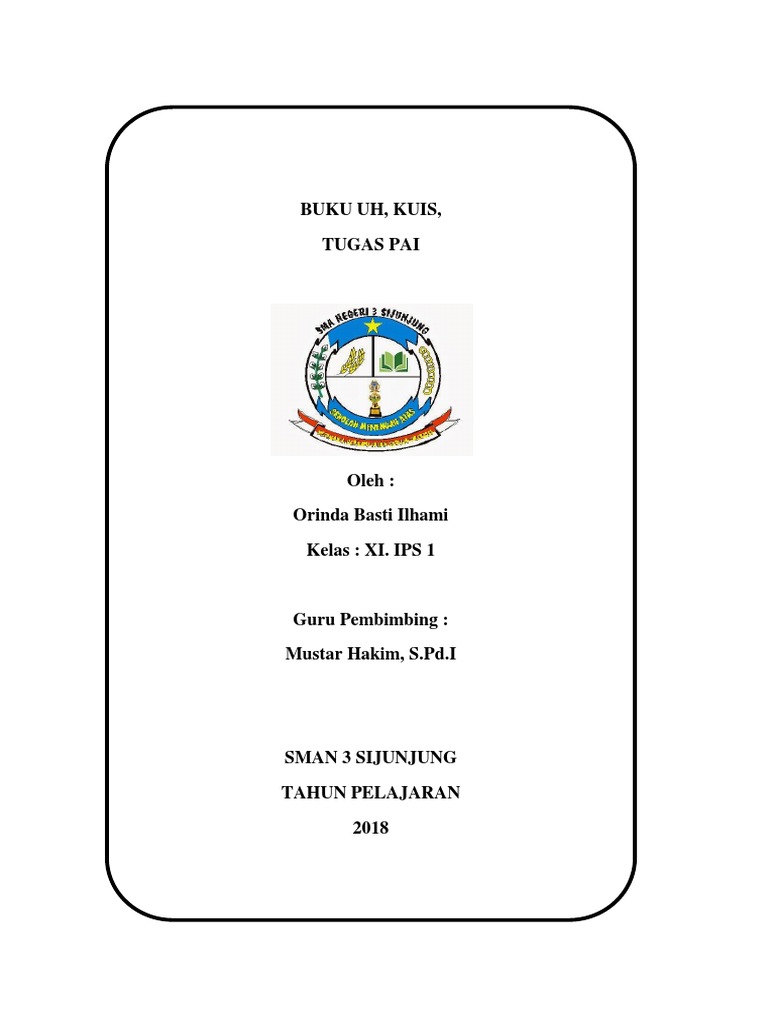 Format Cover Tugas SMA | PDF