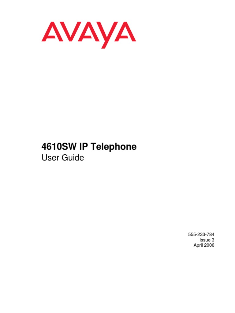 Avaya User Guide | PDF | Telephone | File Transfer Protocol