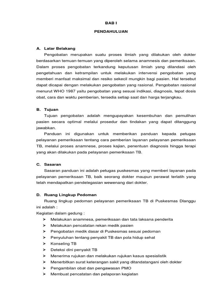Pedoman Internal TBC | PDF | Sains & Matematika