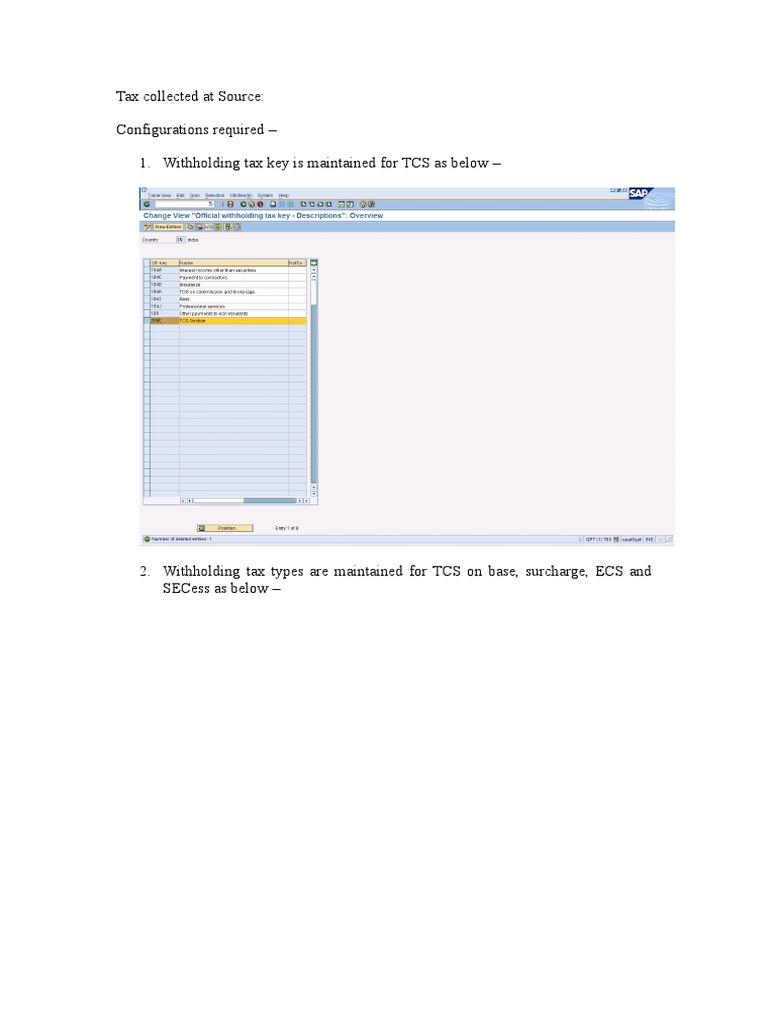 TCS - Certificate Things To Do | PDF | Withholding Tax | Pricing