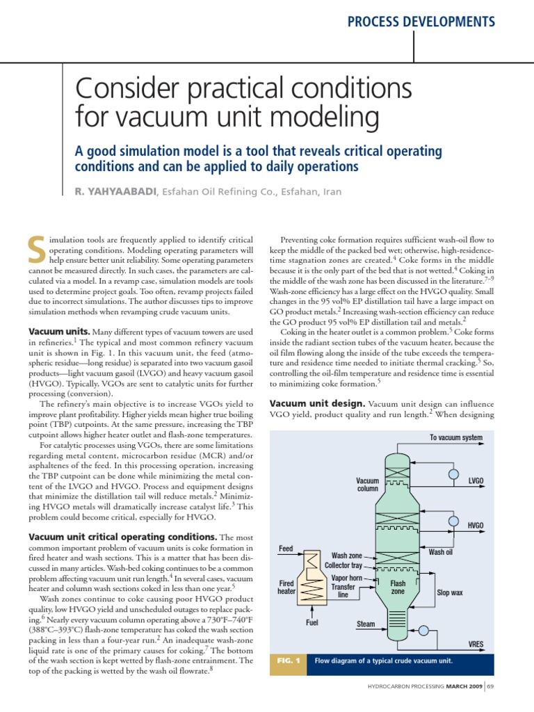 Optimizing Crude Vacuum Unit Simulation | PDF | Distillation | Oil Refinery