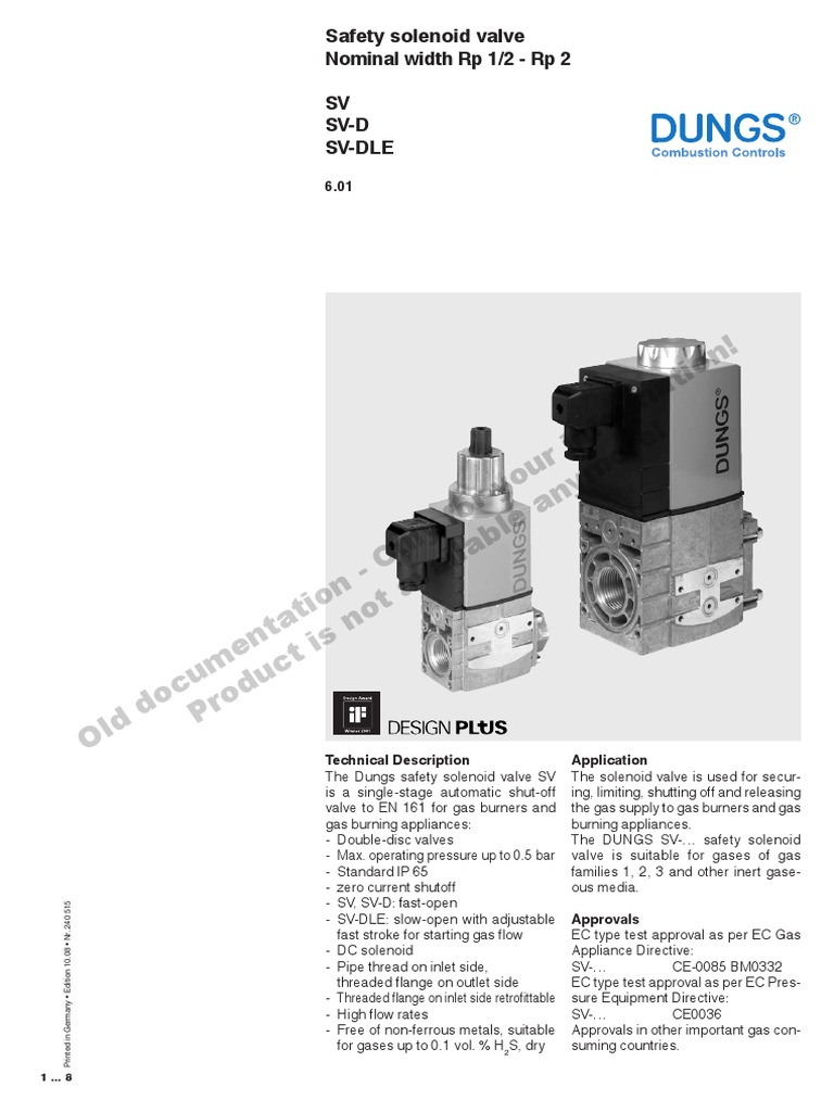 Dungs | PDF | Valve | Tap (Valve)