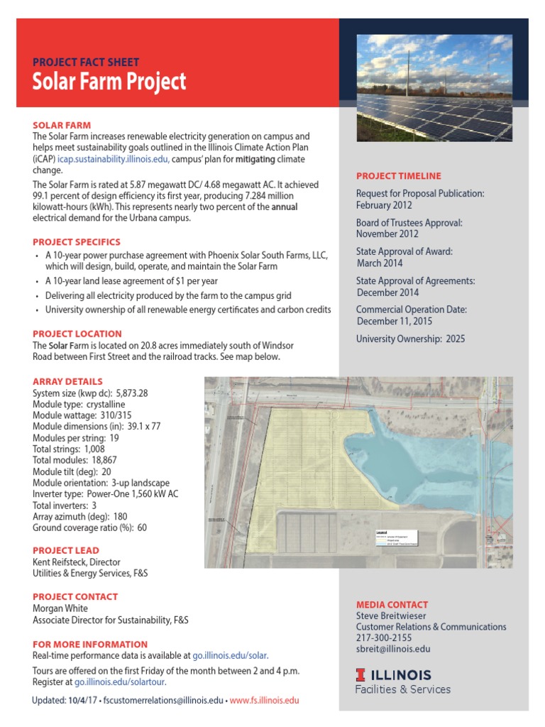 Solar Farm Project Overview and Details | PDF | Solar Power | Power ...