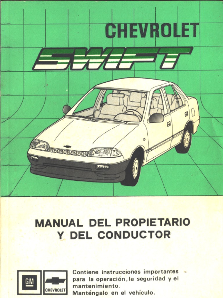 Manual Del Propietario Chevrolet Swift PDF | PDF