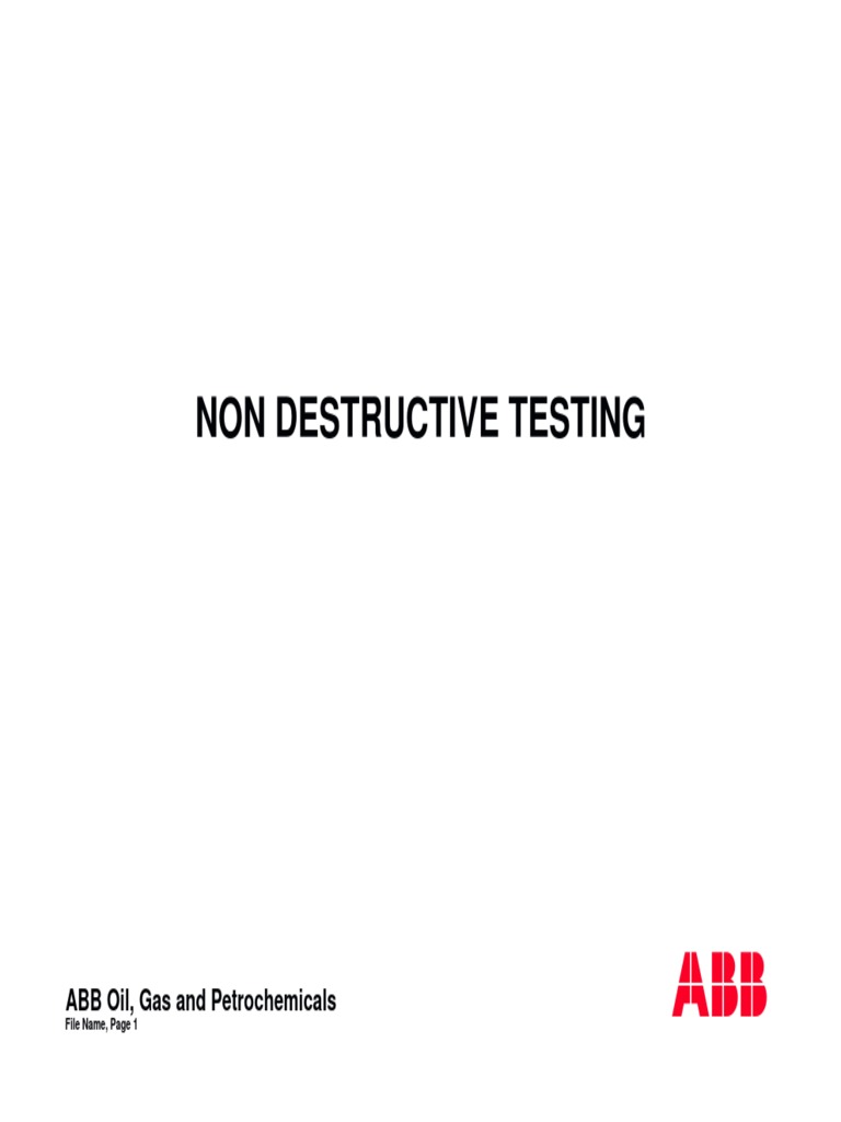 Non Destructive Testing | PDF | Ultrasound | Electromagnetic Radiation