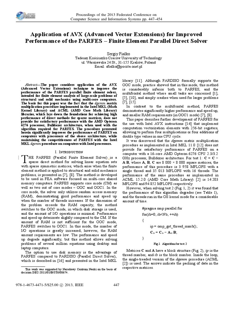 Application of AVX (Advanced Vector Extensions) For Improved PDF ...