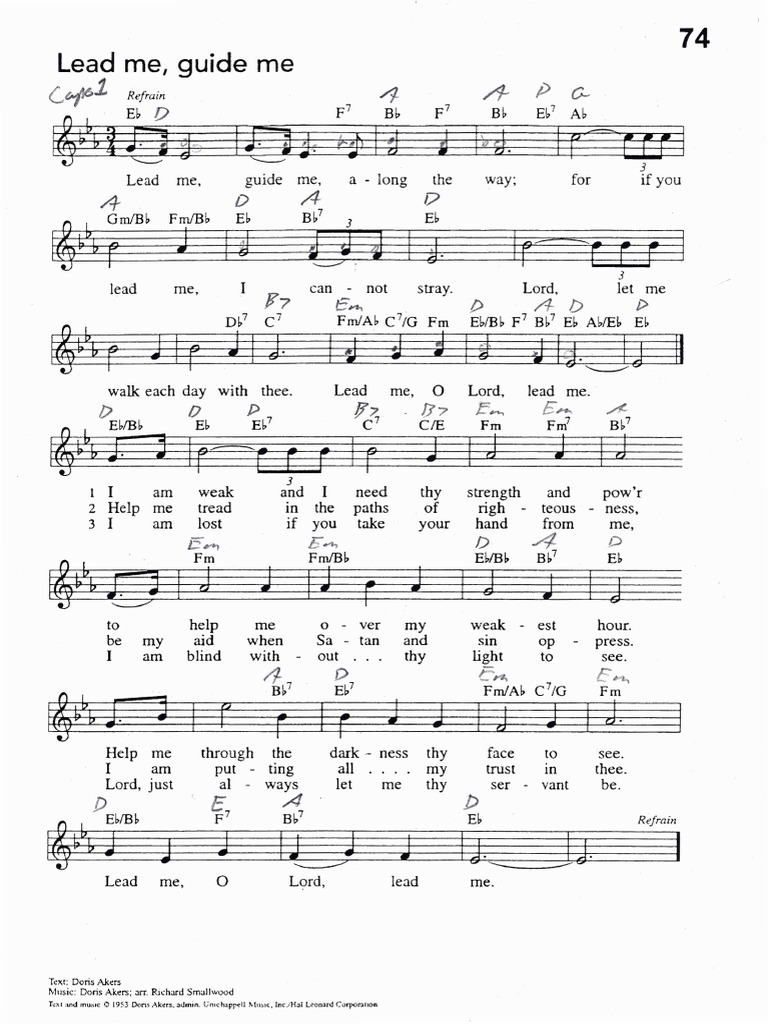Lead Me Guide Me - 74 | PDF