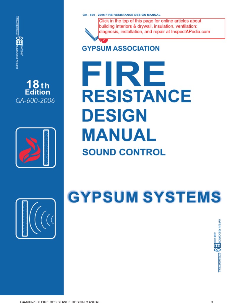 2006 Fire Resistance Design ManualGA-600 | PDF | Drywall | Framing ...