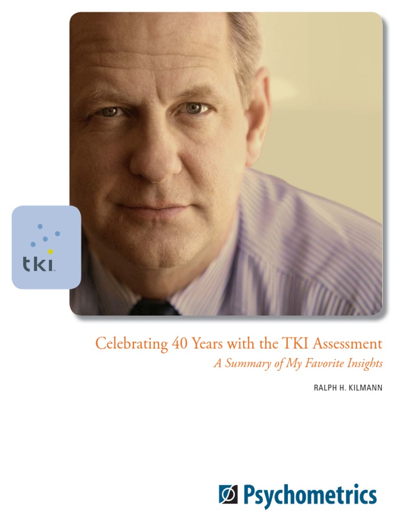 Celebrating 40 Years With The TKI Assessment | PDF | Thought ...