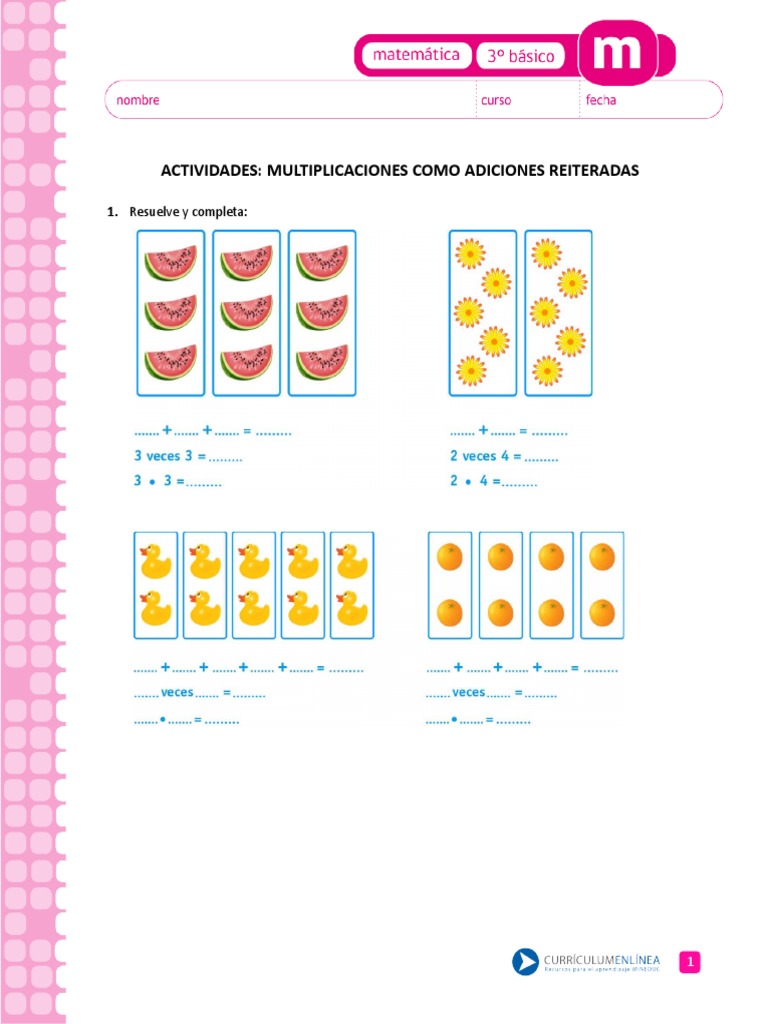 Multiplicacion Como Suma Repetida