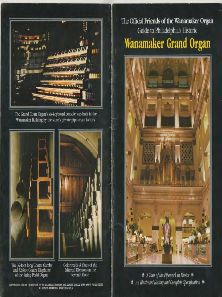 The Wanamaker Grand Organ PDF | PDF | Hornbostel Sachs | Musical ...