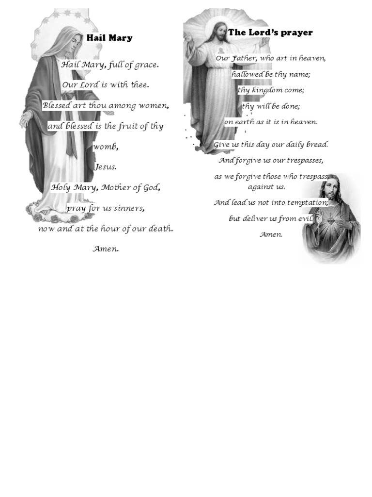 Hail Mary | PDF | Lord's Prayer | Theology