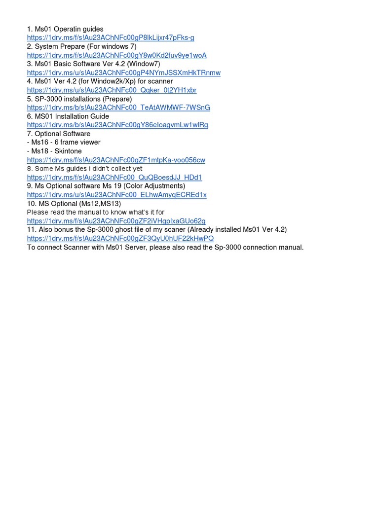 Fuji SP3000 MS11 MS01 Download | PDF | Image Scanner | Ibm Pc Compatibles