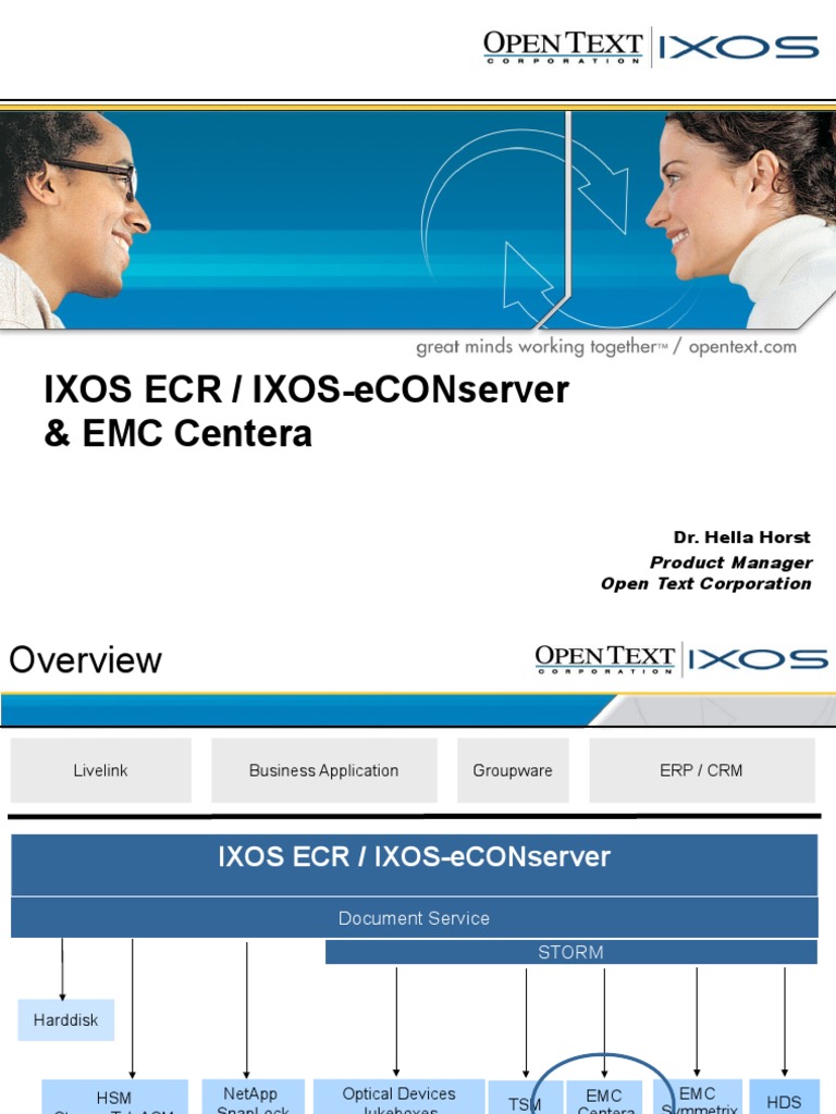 Centera IXOS ECR eCONserver and EMC Centera | PDF | Backup | Computer ...