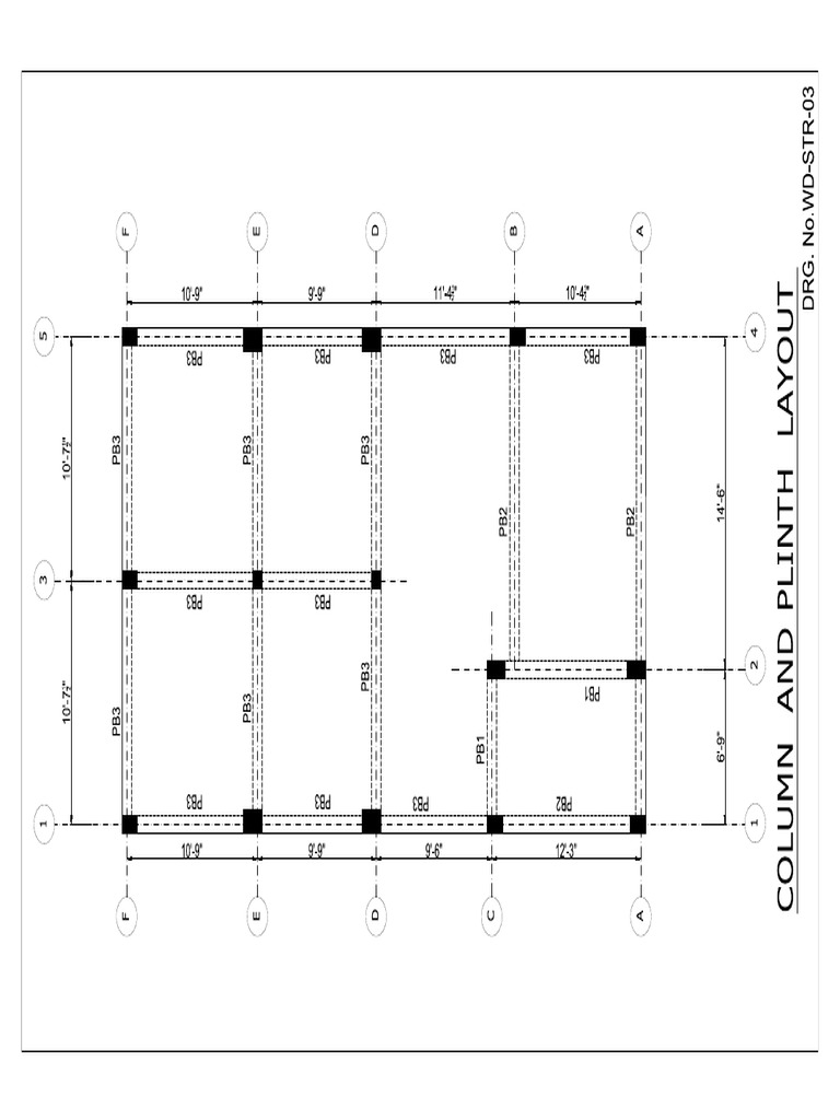 Column Layout and Plinth Beam | PDF