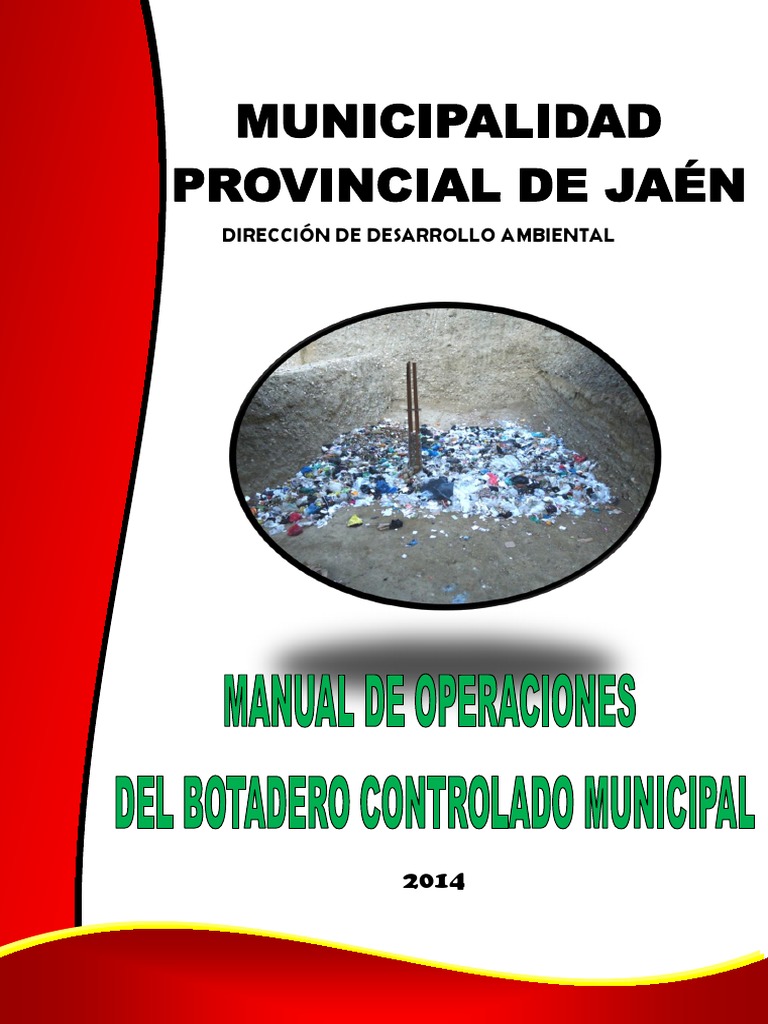 Manual de Operaciones Botadero - Municipal Jaen | Compost | Residuos ...