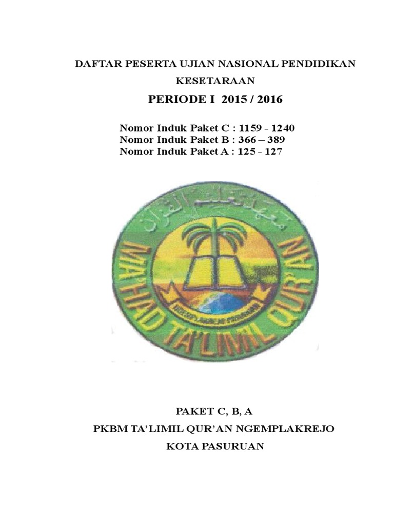 Cover PKBM | PDF