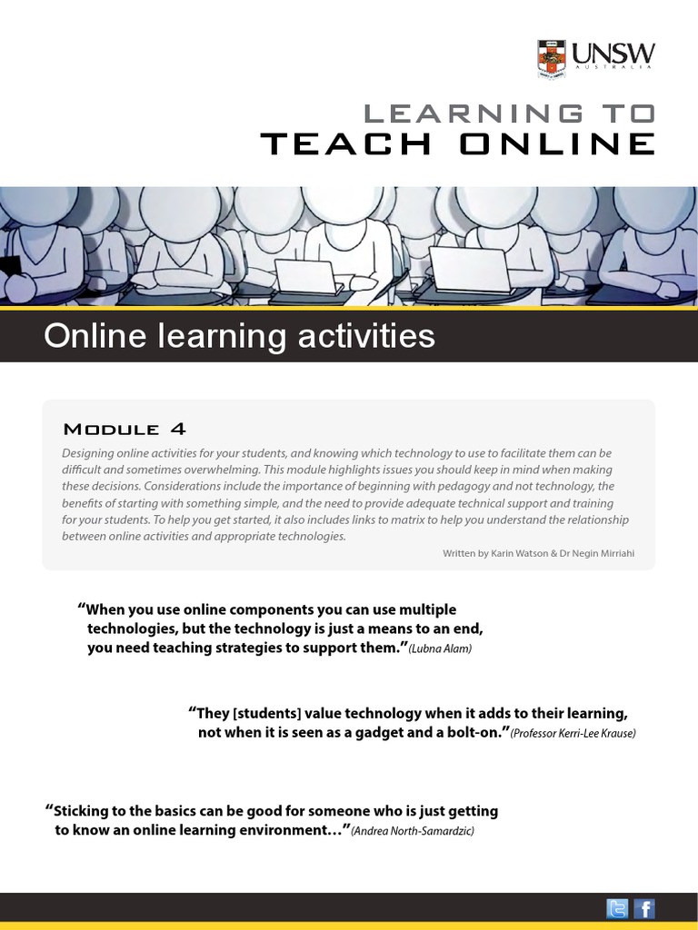 Online Learning Activities | PDF | Educational Technology | Massive ...