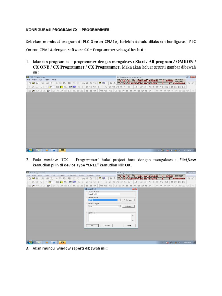 Konfigurasi Program CX Programmer | PDF | Komputer