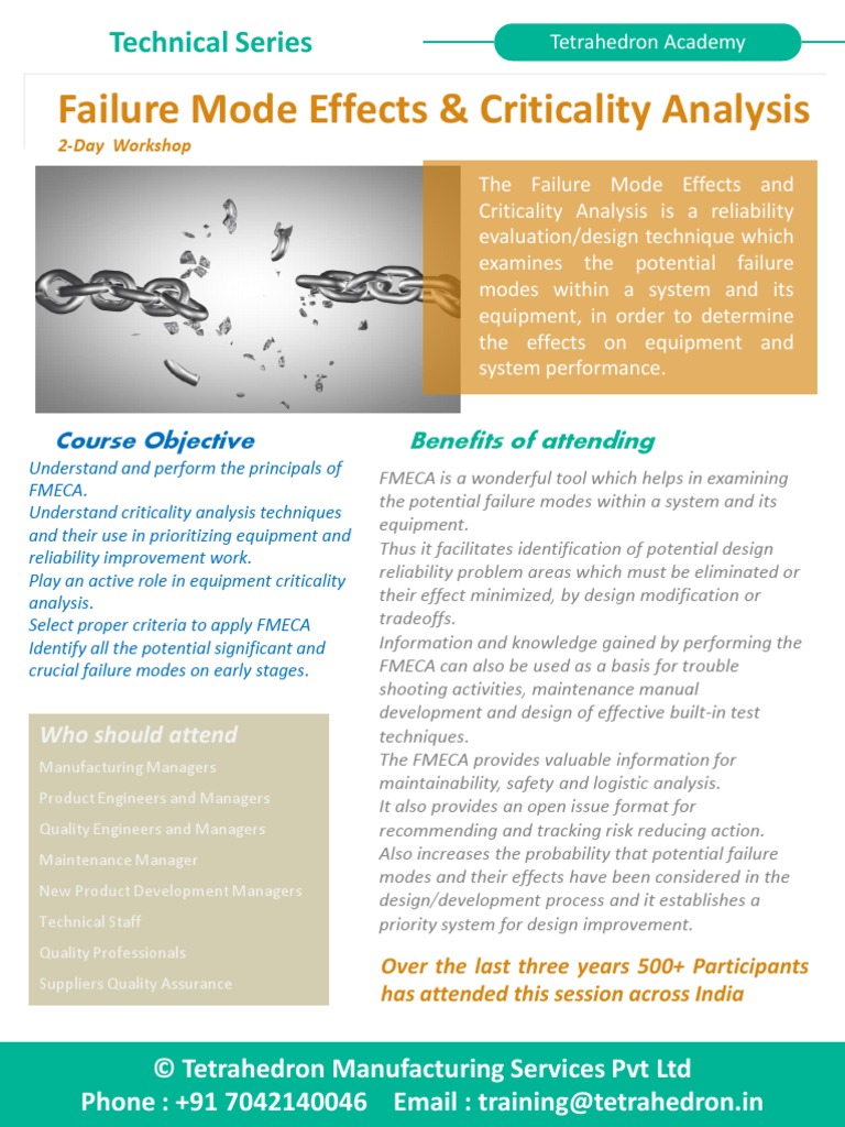 Failure Mode Effects & Criticality Analysis Workshop by Tetrahedron ...