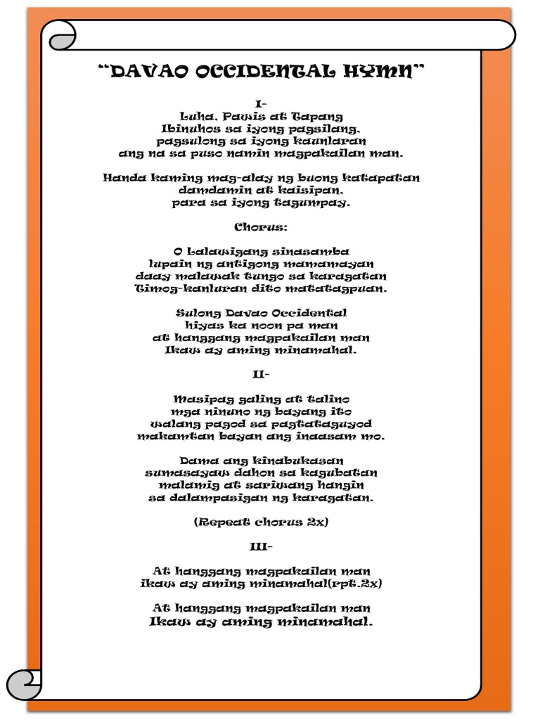 Davao Occidental Hymn