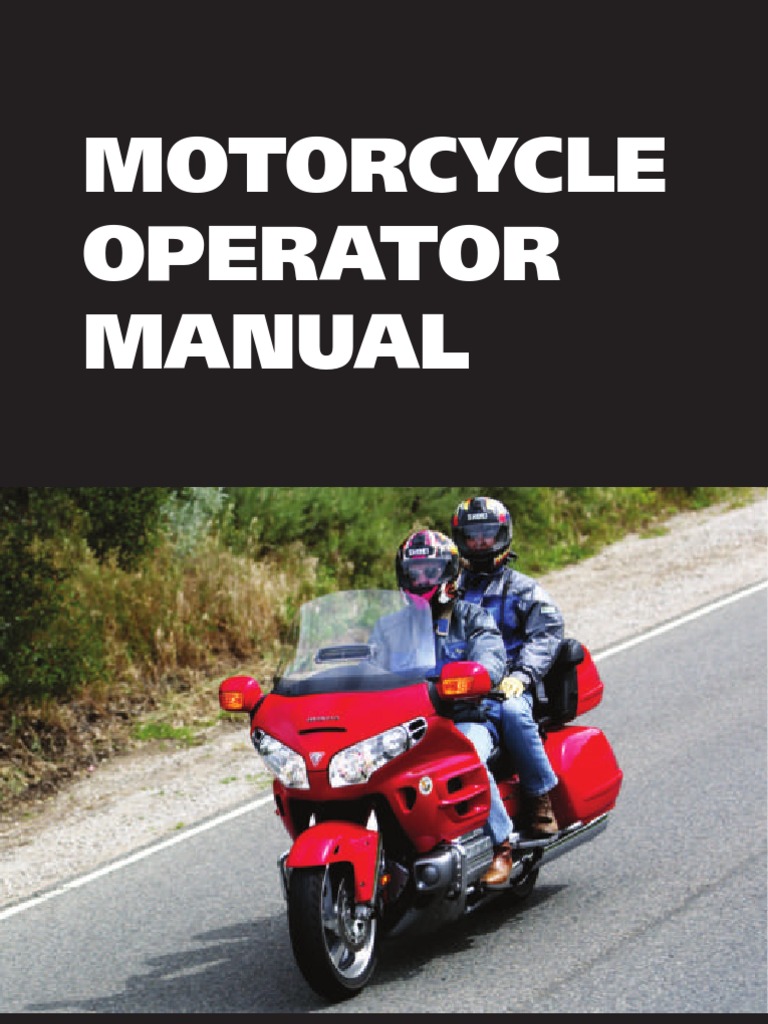 Motorcycle Safety Operator Manual | PDF | Motorcycle | Driver's License