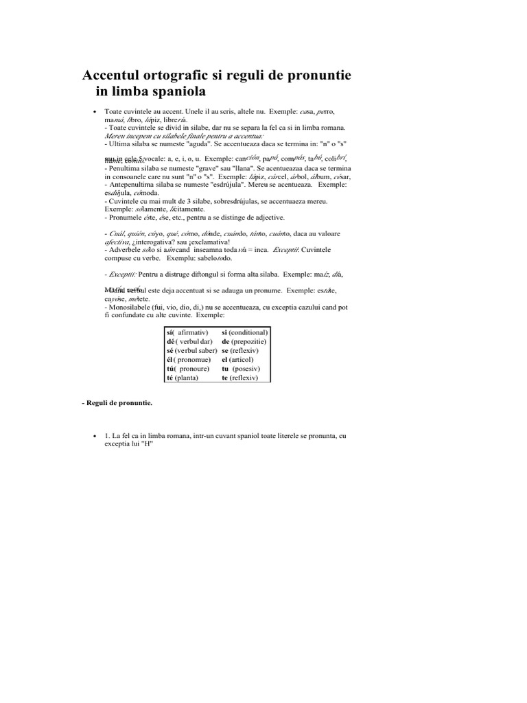 Spanish Lessons | PDF