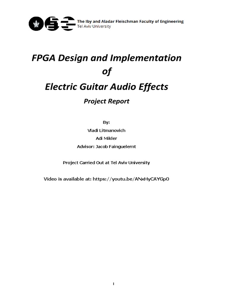 FPGA Design and Implementation of Electric Guitar Audio Effects ...
