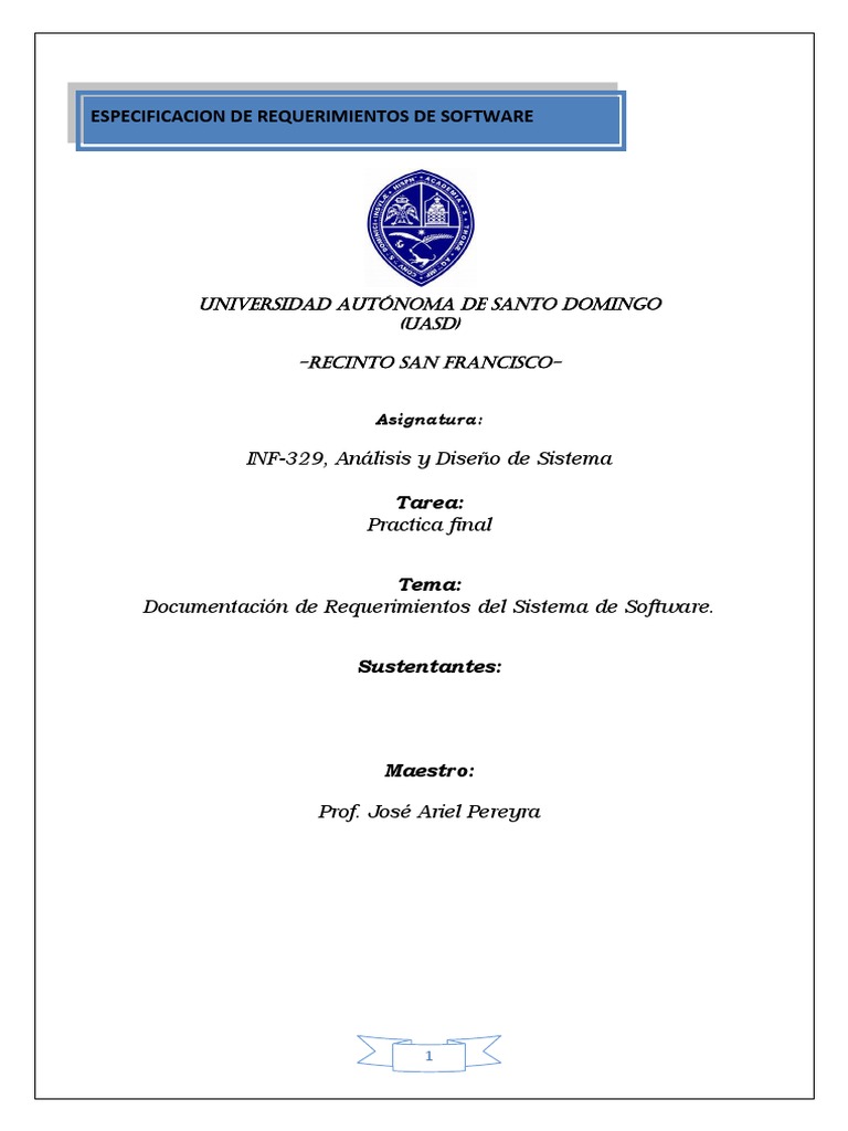 ProyectoFinal INF 329 | PDF | Software | Ingeniería Informática