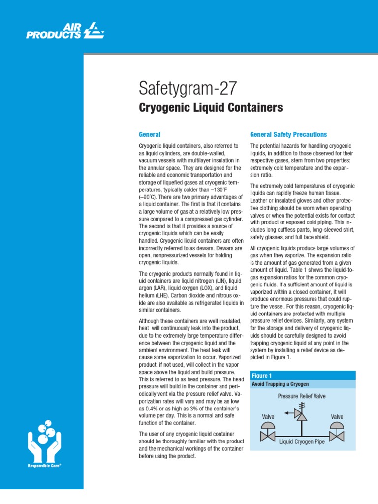 Safety Gram 27 | PDF | Cryogenics | Valve