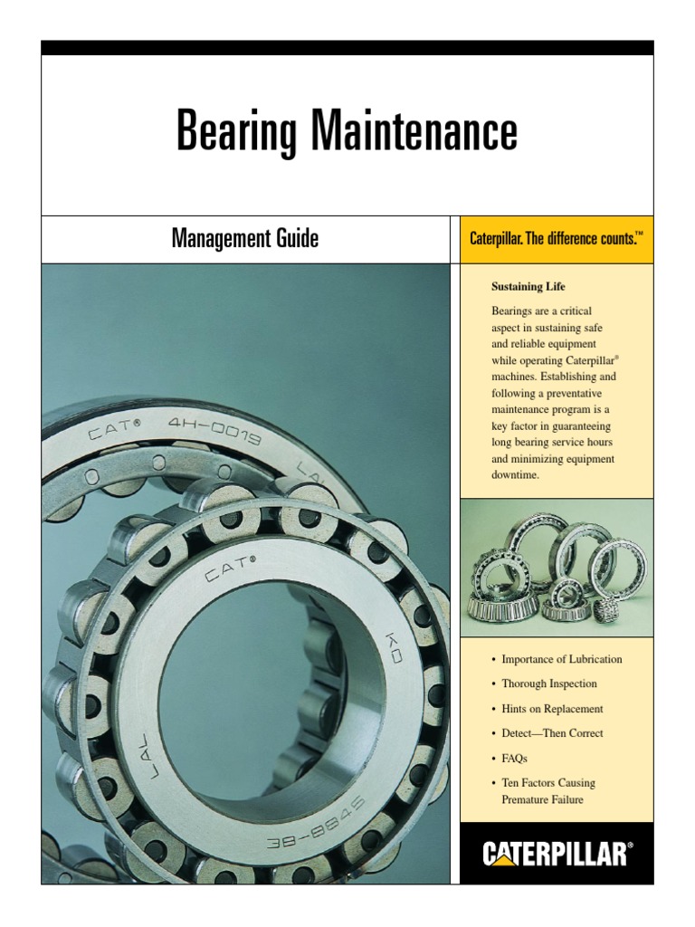 Bearing Maintenance: Management Guide | PDF | Bearing (Mechanical ...