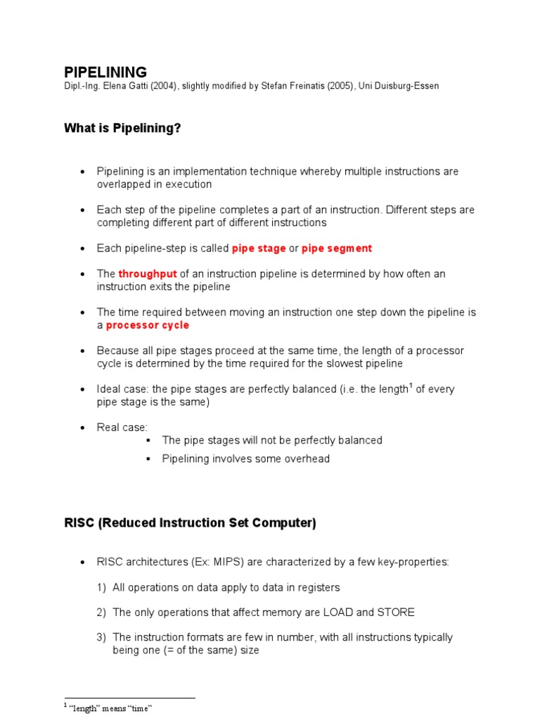 Pipelining Techniques Explained | PDF | Central Processing Unit | Areas Of Computer Science