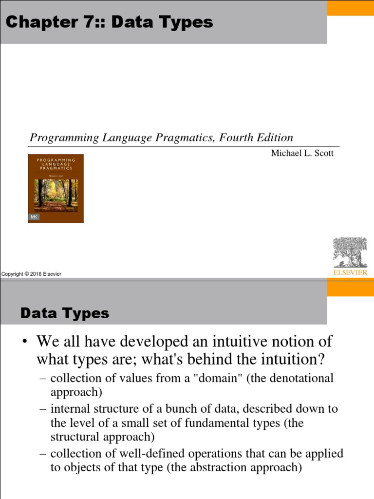 Chapter 7:: Data Types: Programming Language Pragmatics, Fourth Edition | PDF | Data Type ...
