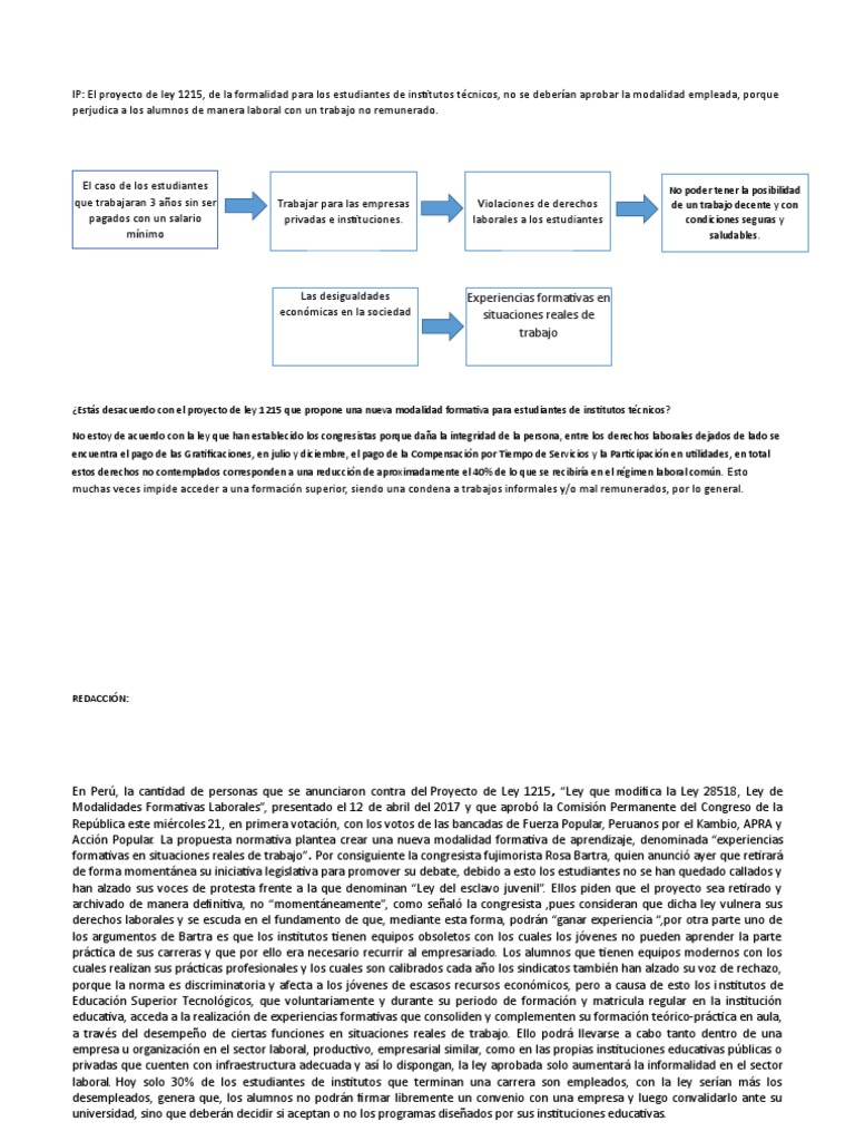 Esquema de Ideas Pc2 | PDF | Derecho laboral | Desempleo