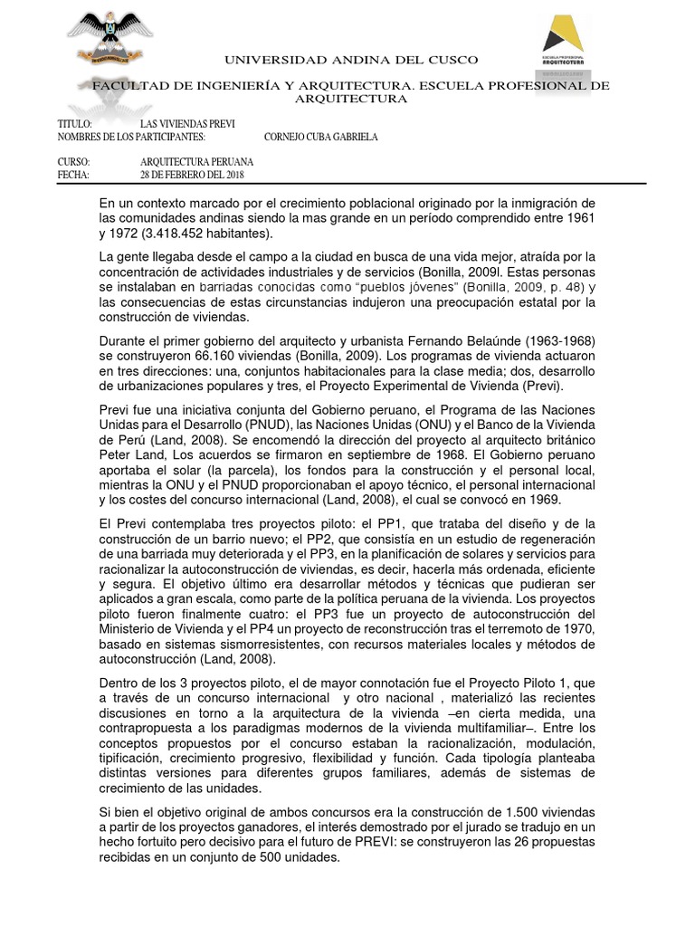 Proyecto Previ | PDF | Perú