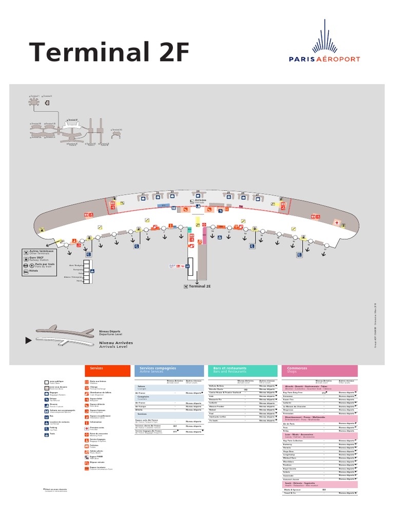 Plan Terminal 2F CDG Roissy | PDF | Business