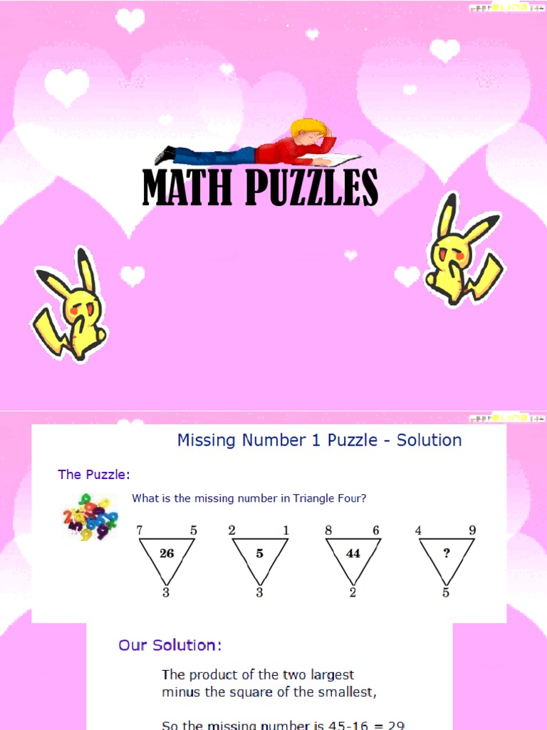 Math Puzzles | PDF | Patent
