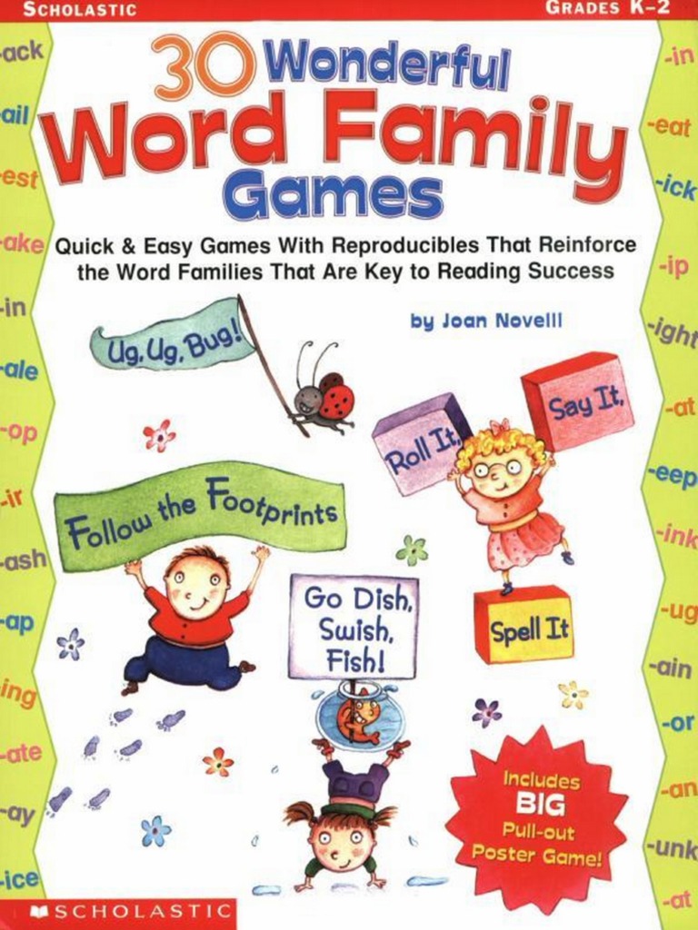 30 Wonderful Word Family Games | PDF | Syllable | Phonics