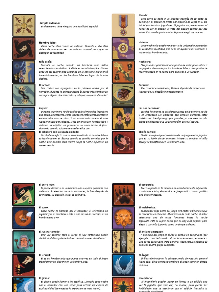 Werewolves Rules | PDF | Hombres lobo | Lobo gris