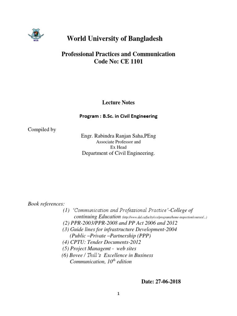 Civil Engineering Communication Guide | PDF | Procurement | Request For ...