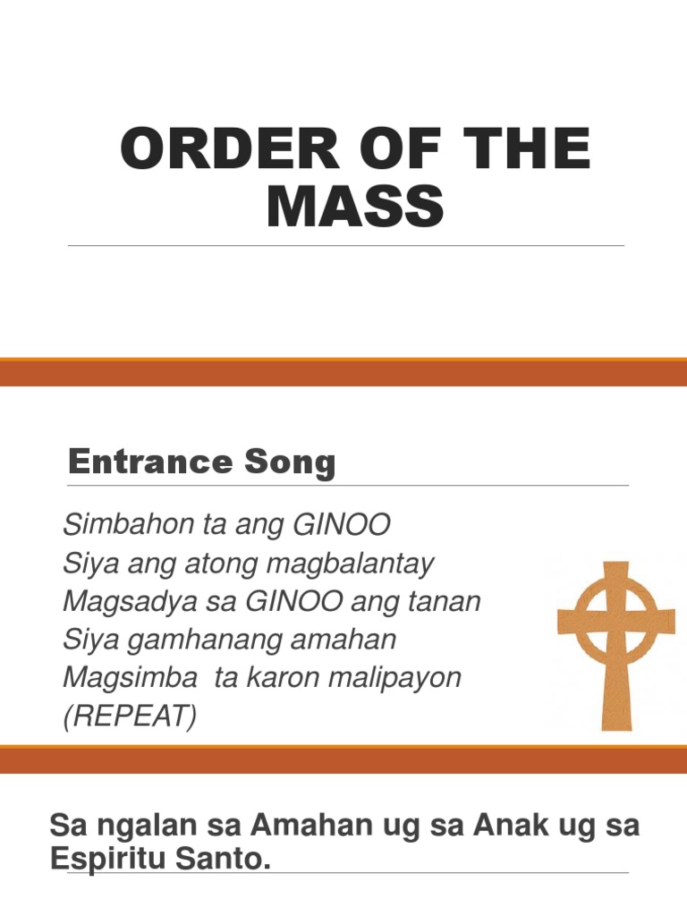 Order of The Mass | PDF